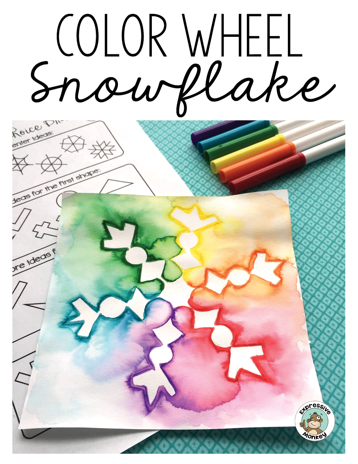 Snowflake Drawing: 3 Easy Art Technique Ideas - Expressive Monkey