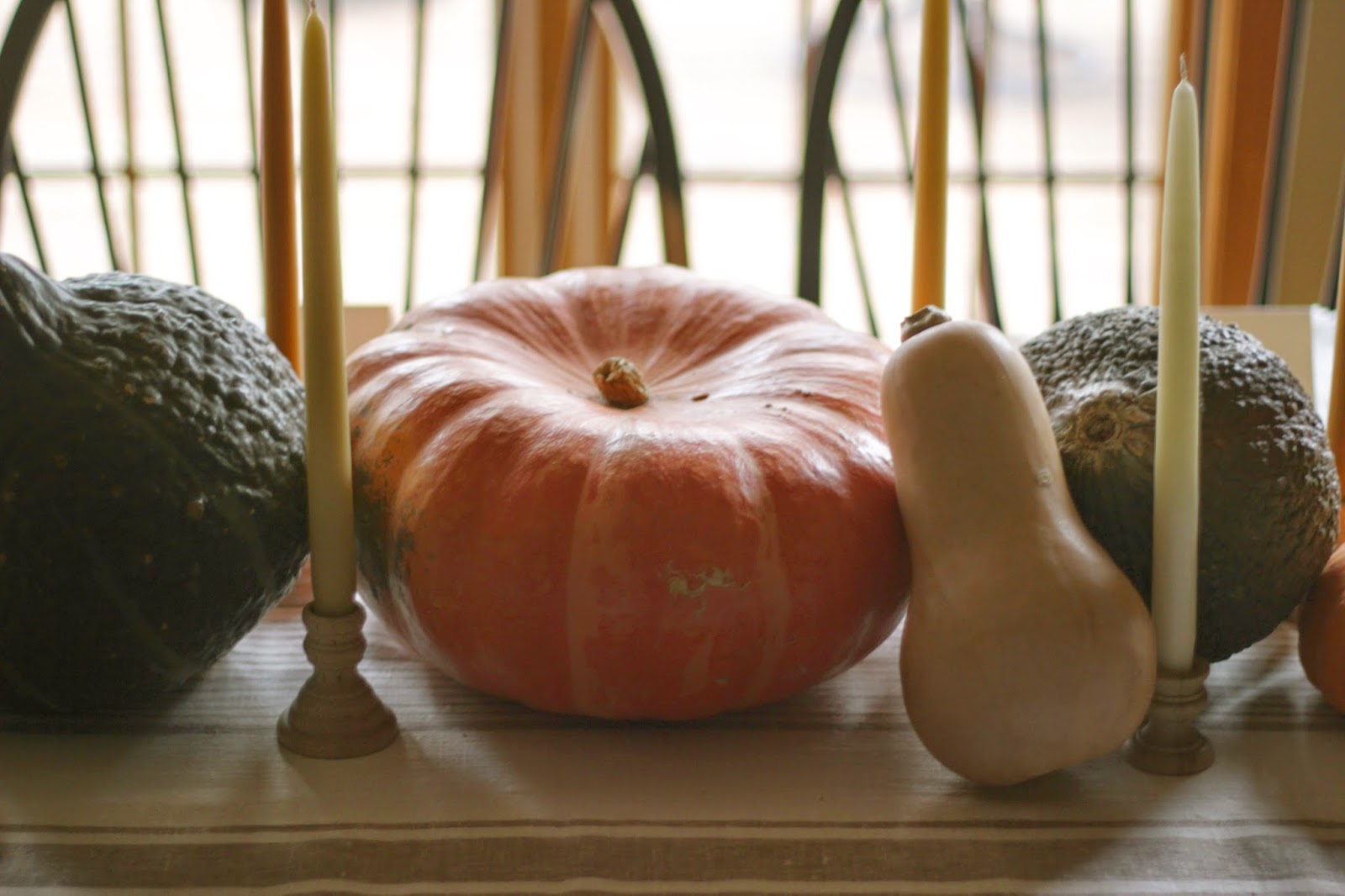 Pumpkins & Gourds Harvest Table Setting for Thanksgiving – Jenny ...