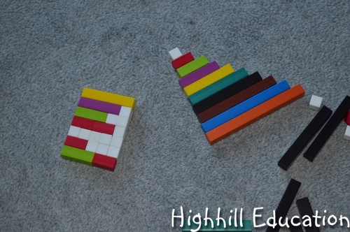Highhill Homeschool: Cuisenaire Rods - Addition Families