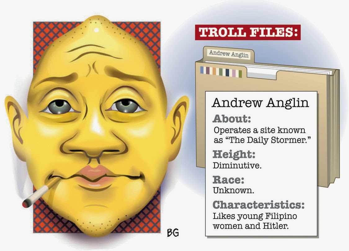 Rogue Cartoonist: Daily Reminder: Andrew Anglin is a Little Troll
