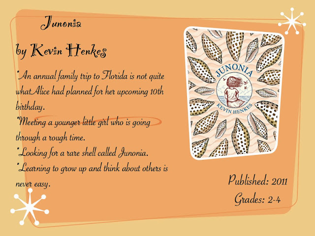 Young Adult Reading Machine: Junonia by Kevin Henkes