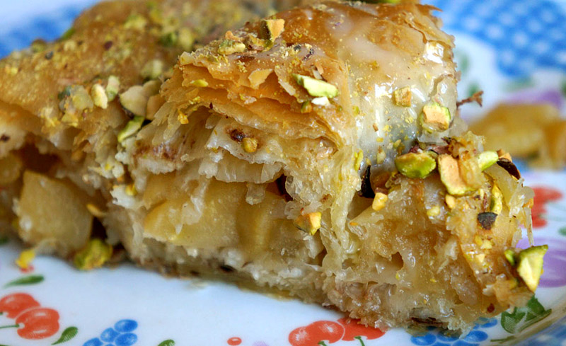 Tarta de manzana y pasta filo