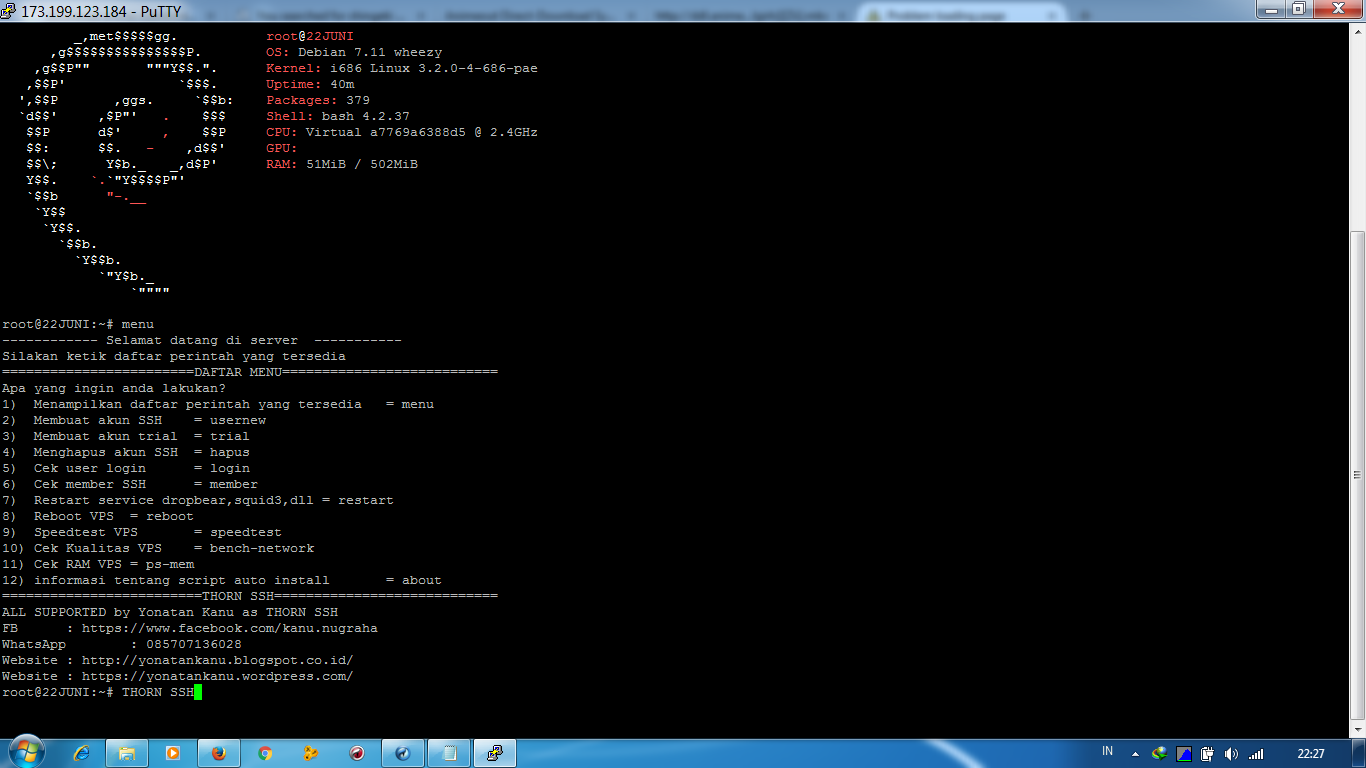 Script Auto Install Vps Debian 7 32bit Untuk Ssh Yonatan Kawitane Nugraha