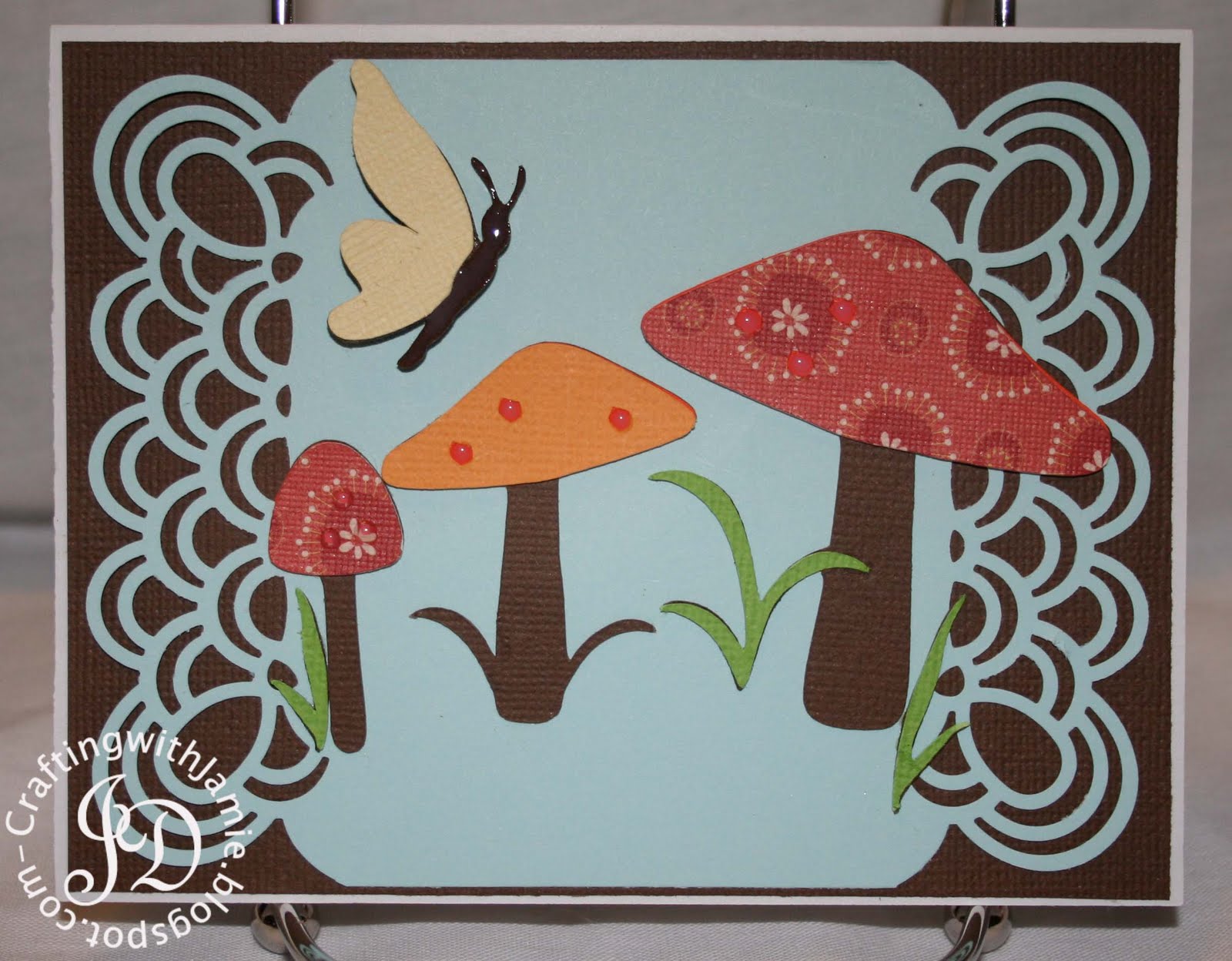 Crafting with Jamie: Mushroom Card