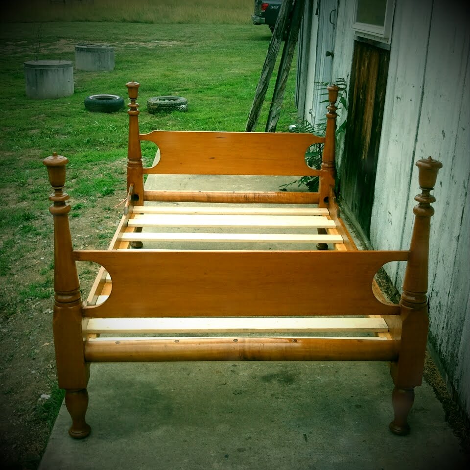 John Mark Power, Antiques Conservator: 3/4 Maple Sacking Bottom Bed (ca ...