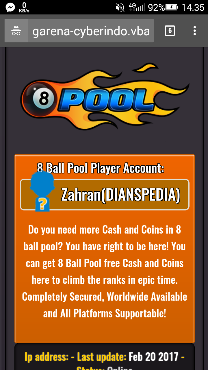 Script Phising 8 Ball Pool | AkatSuki