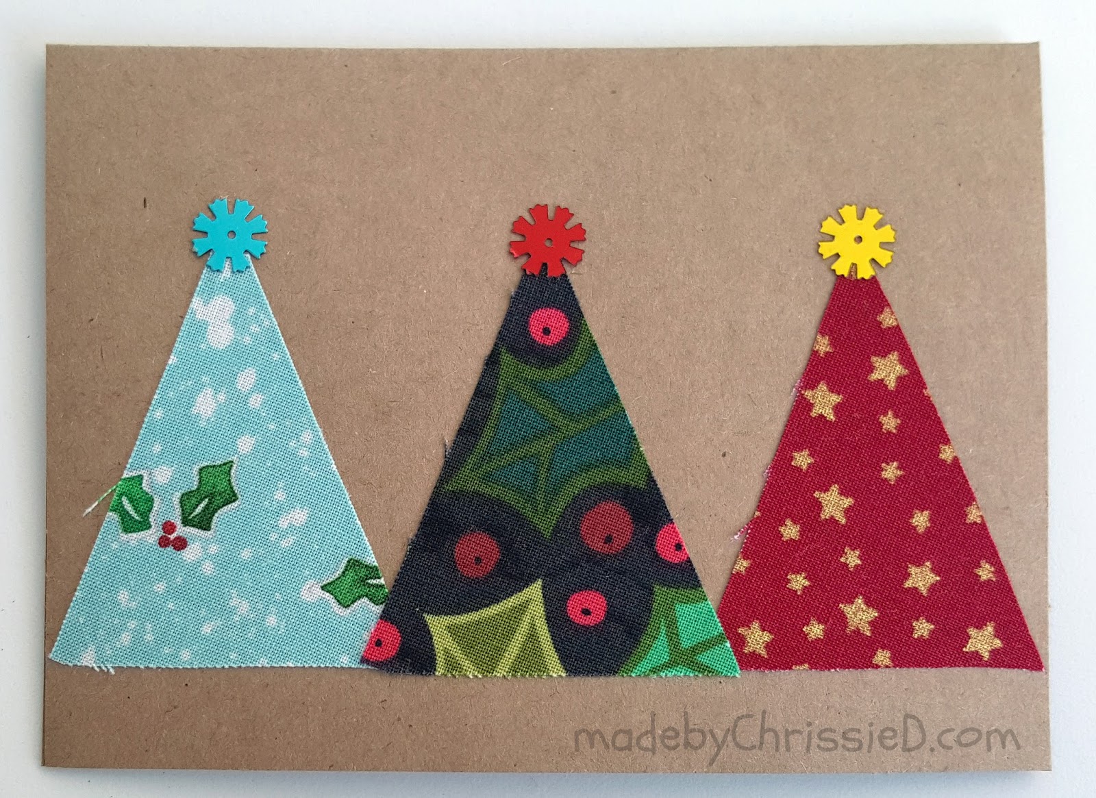 Chris Dodsley @mbCD: How To Make Selvedge & Fabric Christmas Cards