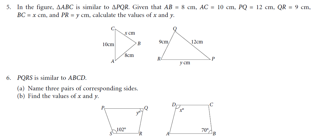 PRACTICE QUESTION(CONGRUENCE AND SIMILARITY) Learn Mathematics Online