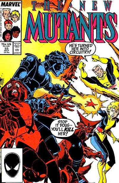 Marvel Comics of the 1980s: 1987 - Anatomy of a Cover - New Mutants #53