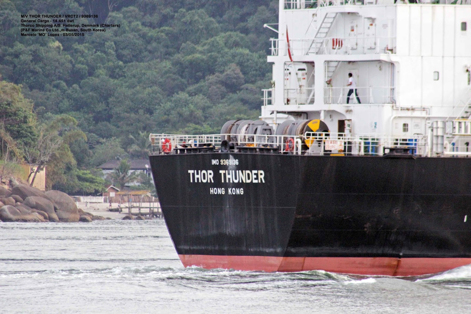 Santos Shiplovers: M/V Thor Thunder / VRCT2 - Leaving Santos