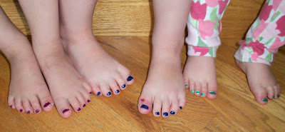 fifty tiny toes: Picture of the Day: Thirty Tiny Pedicured Toes