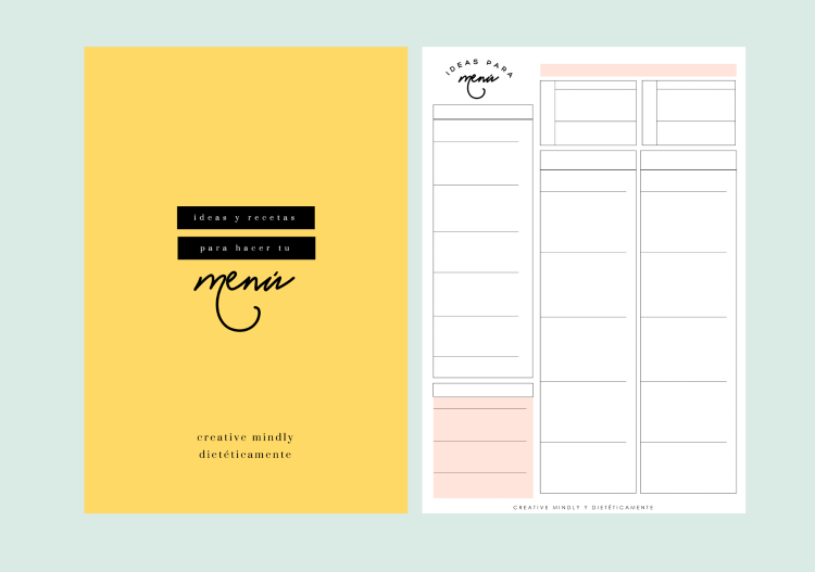 Creative Mindly: Ideas para crear y diseñar tu propio menú