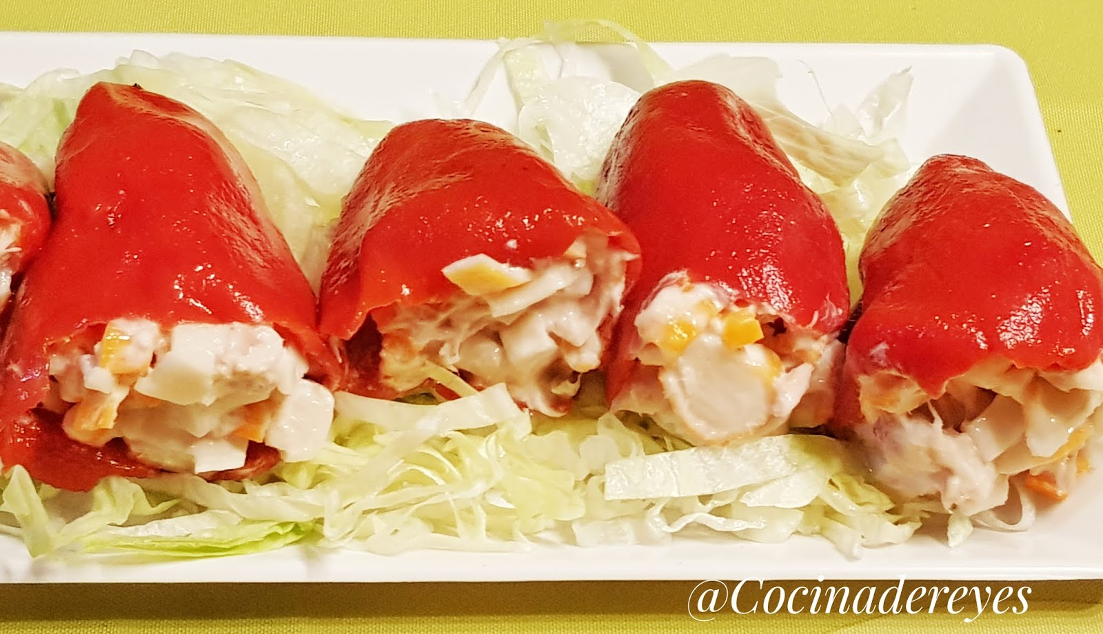 Pimientos del piquillo rellenos | cocina de Reyes