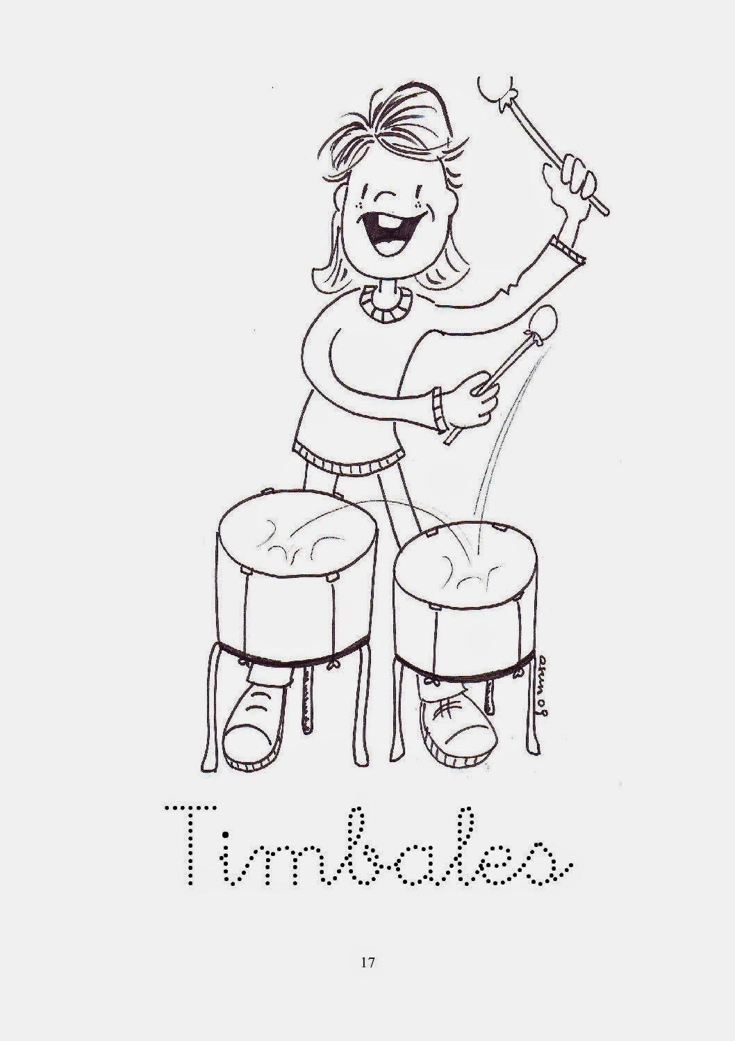 Dibujos para colorear. Maestra de Infantil y Primaria.: Instrumentos de ...