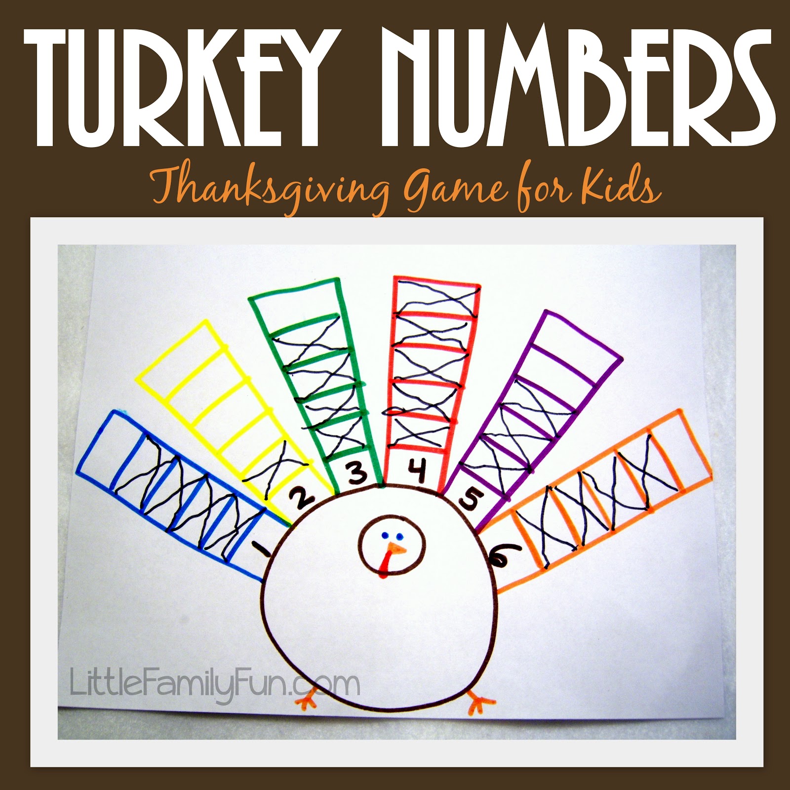 Little Family Fun: Turkey Number Game