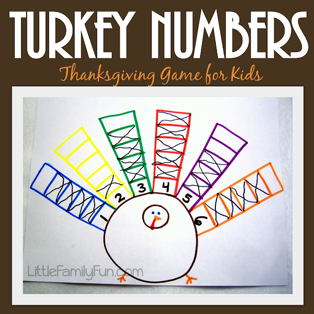 Little Family Fun: Turkey Number Game