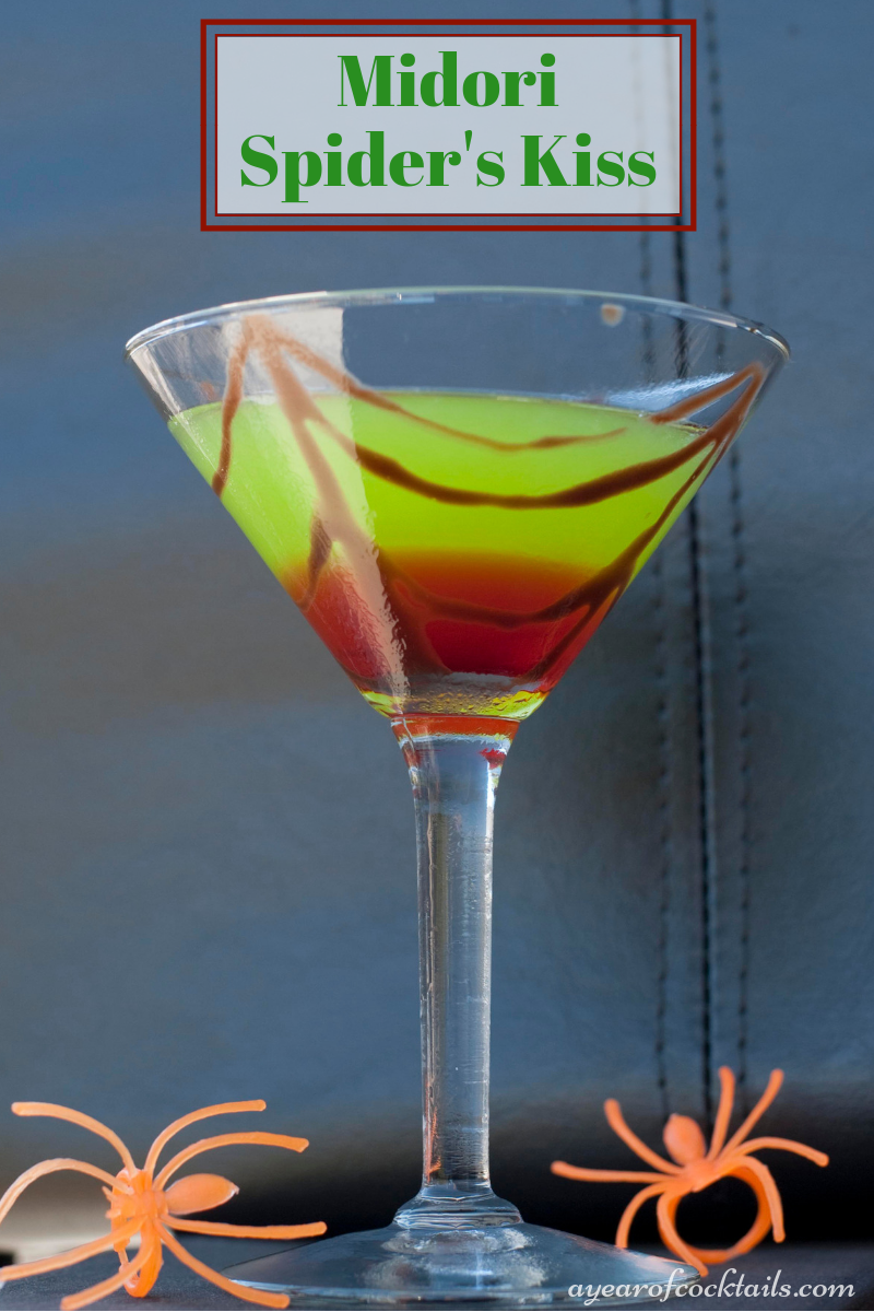 Midori Spider's Kiss - A Year of Cocktails