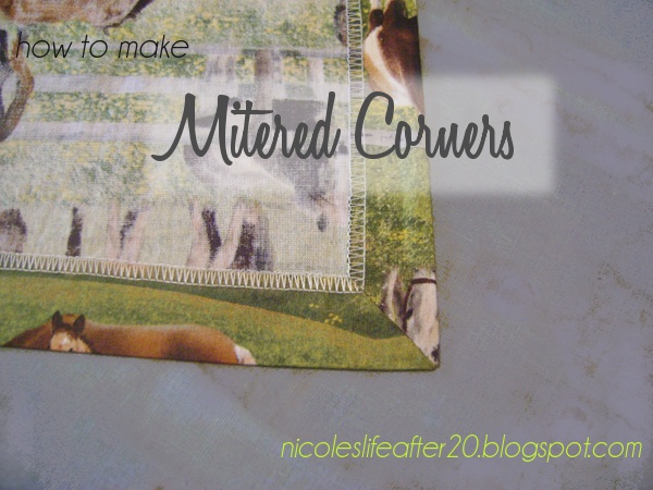 A Living Sacrifice: How to sew a Mitered Corner (and How To get your ...