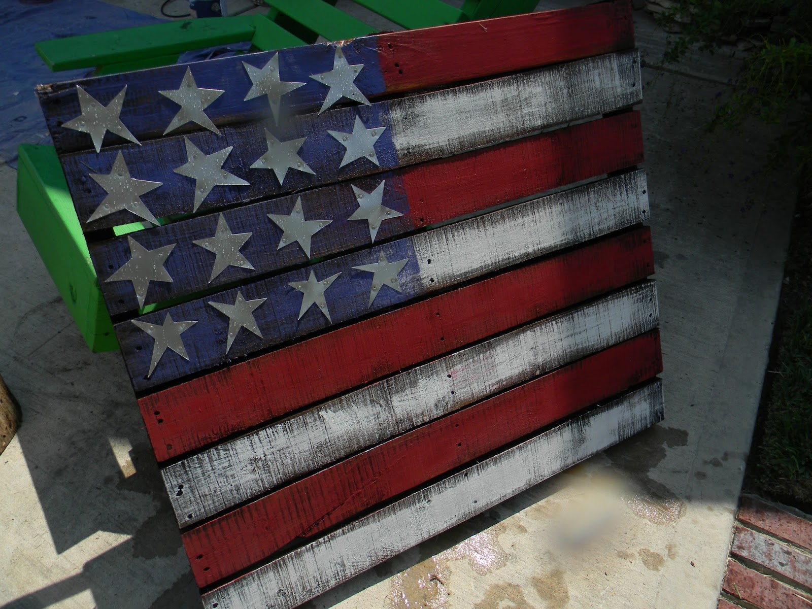 thetadbiteclectic : up-cycled pallet primitive American flag