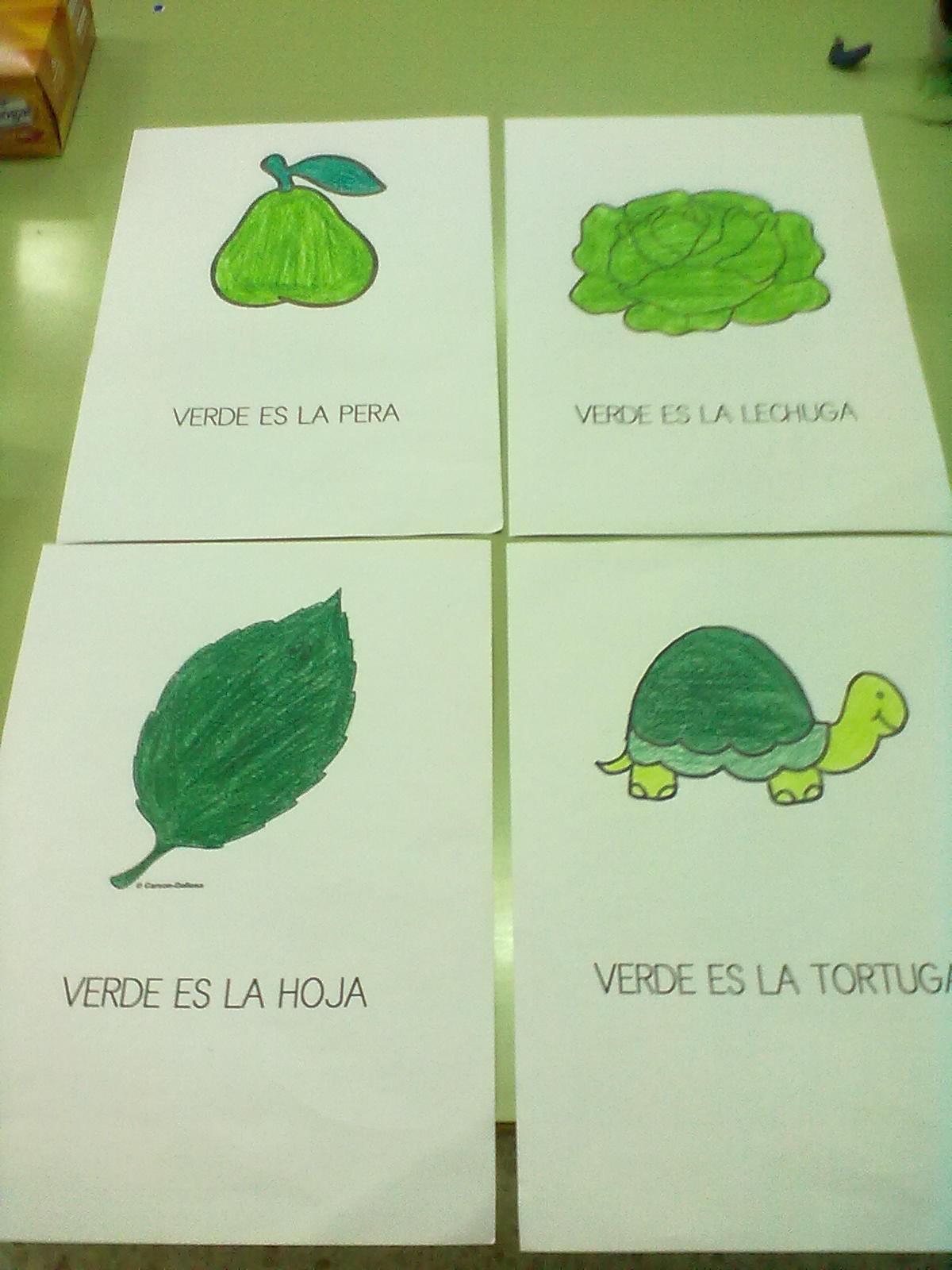 LOS PEQUES DEL COLE: Poesía del color verde