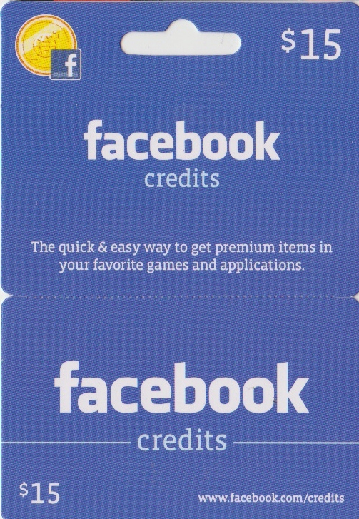 Collectomania: Game Cards - Facebook Credits