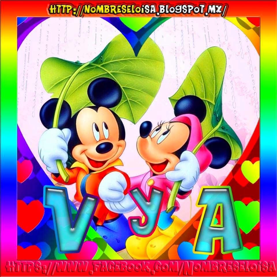 Corazón con Iniciales De pareja ( V )