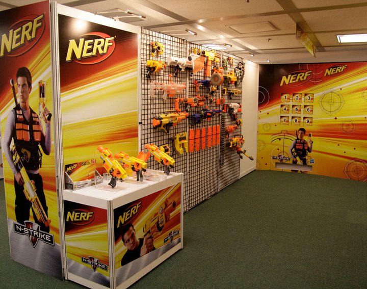 Urban Taggers.: Official image of the HK Toy Fair 2011 Nerf Stand