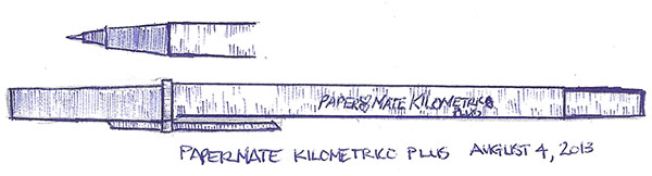 a pen a day: pen 60: papermate kilometrico plus