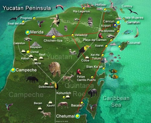 Península de Yucatán turismo