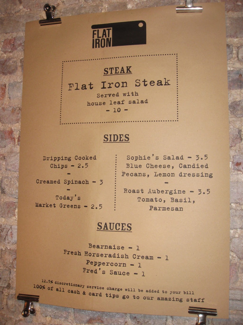 Blog Pepato.eu: Flat Iron Londýn – přímočaře dokonalý „steak house“..