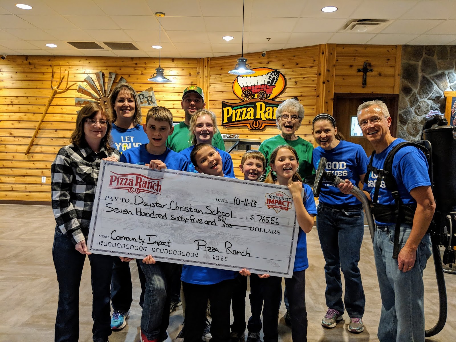 Velbis' Classroom: Pizza Ranch Fundraiser