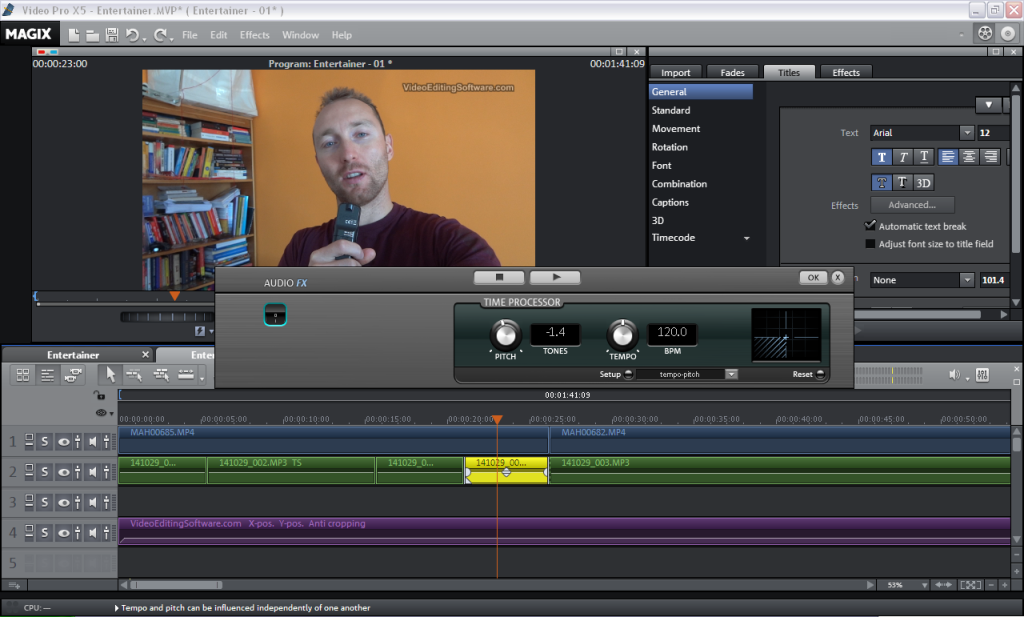 How To Get the High Pitch (Chipmunk) Voice Effect in Magix Movie Edit ...