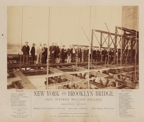 Rare Photographs of the Construction of the Brooklyn Bridge ~ Vintage ...