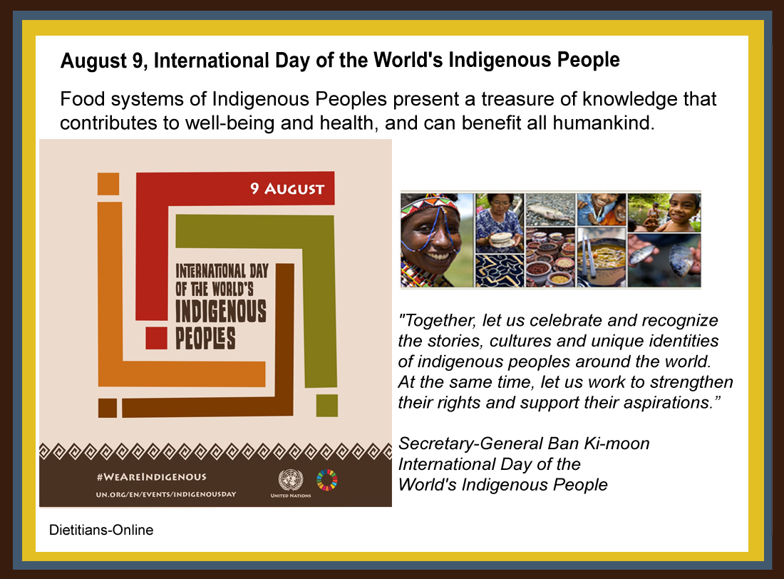 Dietitians Online Blog: August 9, International Day of the World's ...
