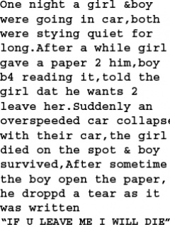 Just fun!: Sad story