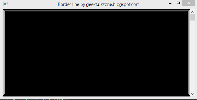 How to draw a border line in c# console application