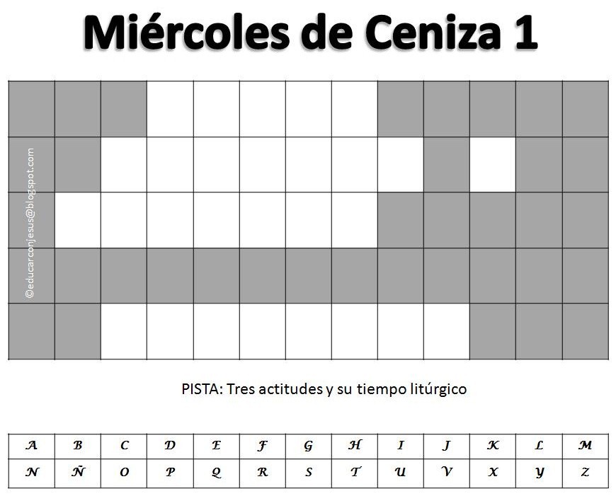 Educar con Jesús: Ruletas del Miércoles de Ceniza Educar con Jesús: Ruletas del Miércoles de Ceniza