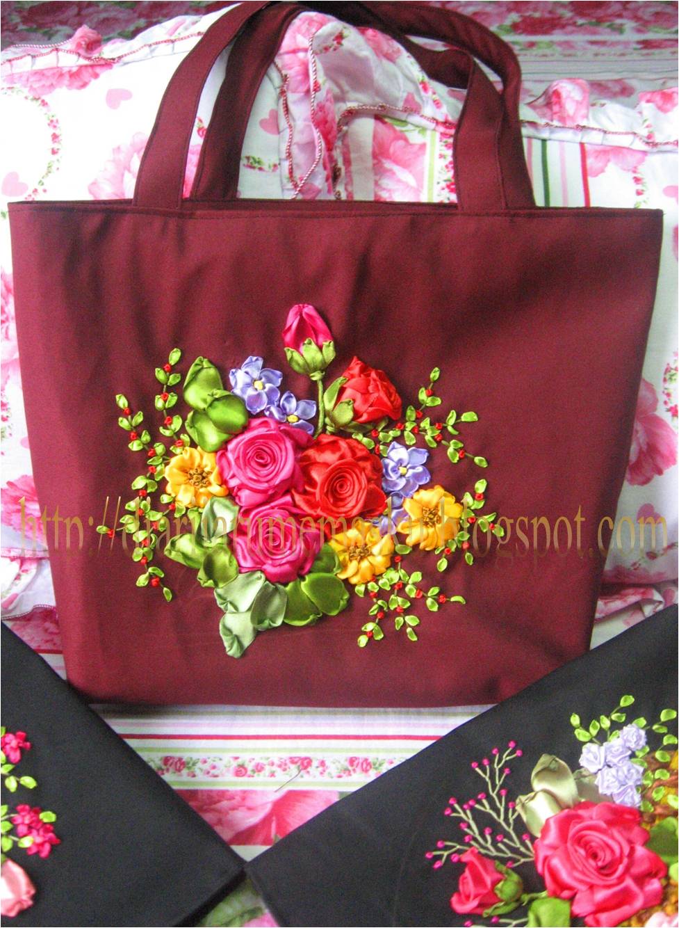 Bag Telekung Sulam Reben - Siri 1