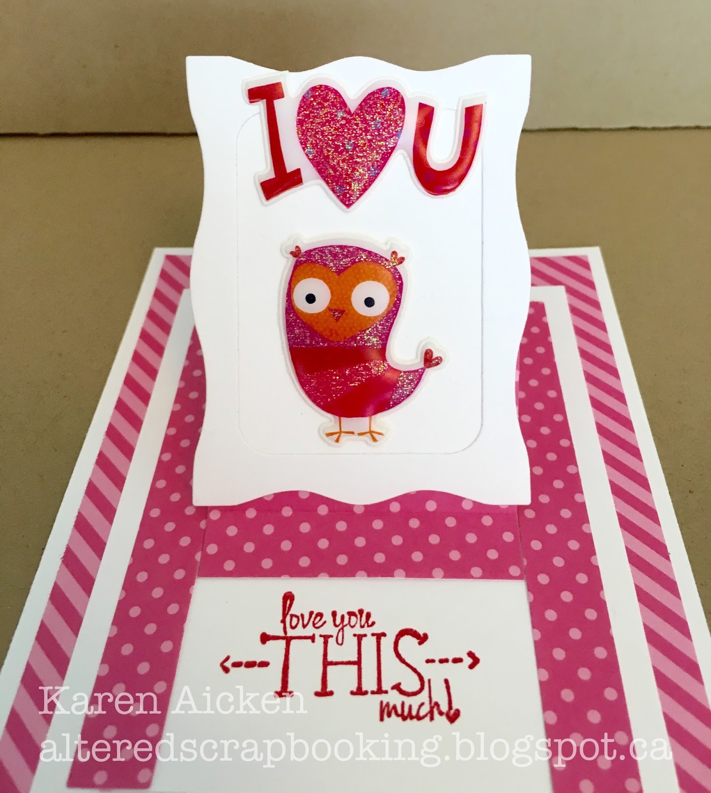 Painted Mountain Cards: 'Love You This Much' Pull Tab Card