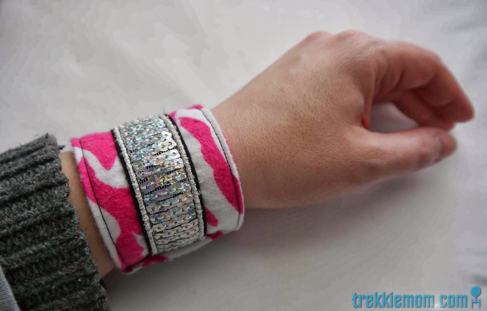 Trekkie Mom: DIY Your Own Bling 2 - Sequence and Pink Zebra Stripes