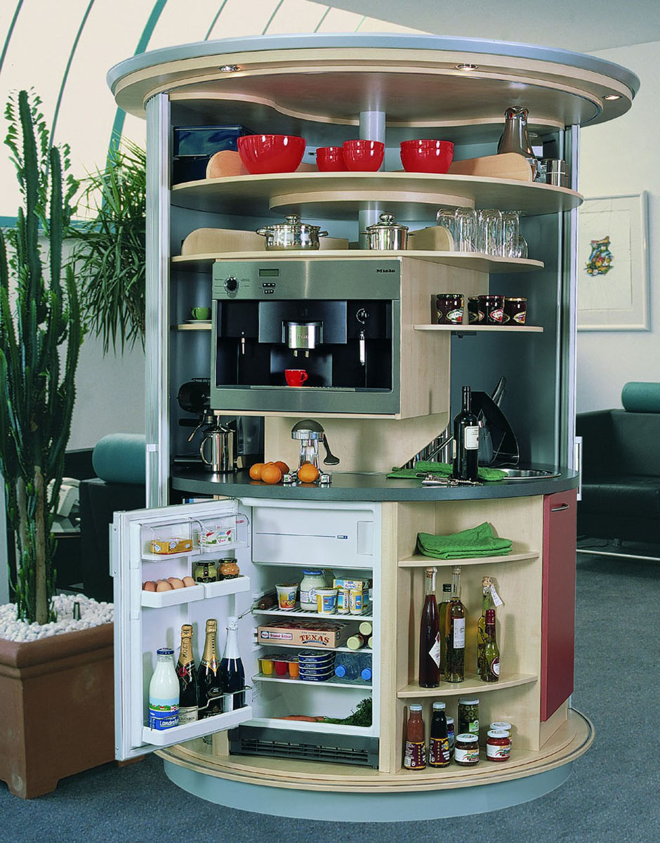 Revolving Circle Compact Kitchen ~ Home Design