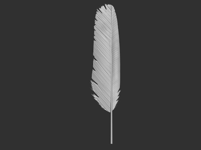 Darya Girina Zbrush Endless Way: Modelling bird feather and wings ...