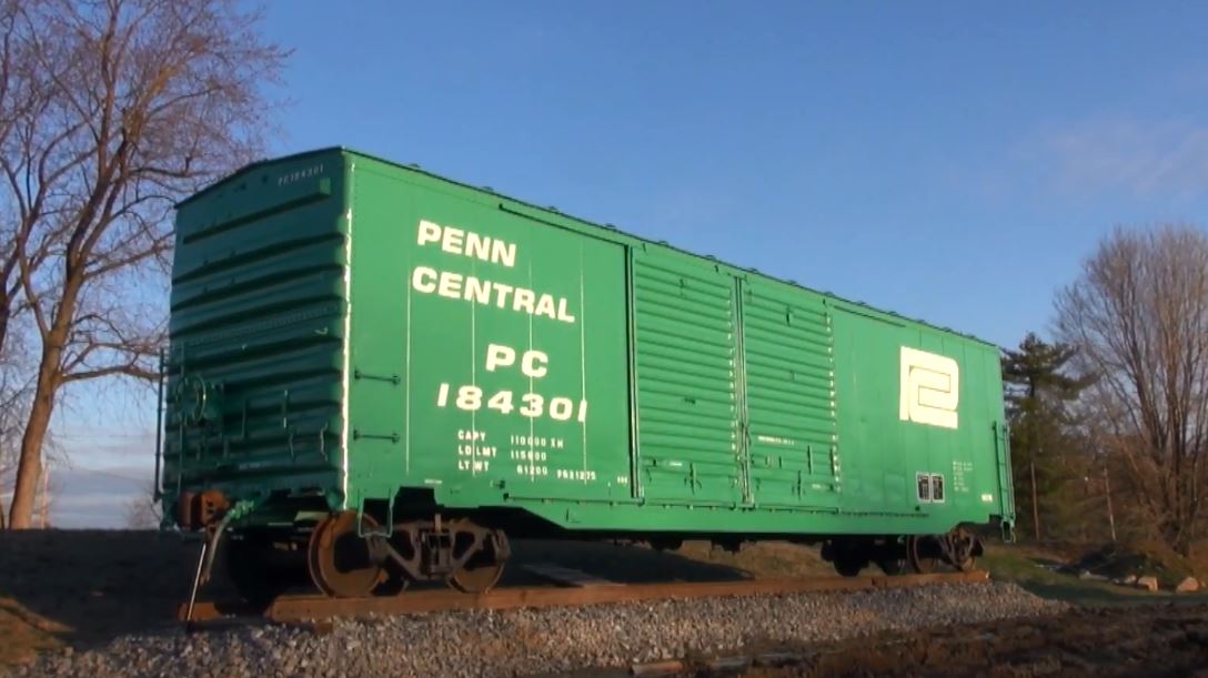 Just A Car Guy: this 1956 Penn Central box car that been abandoned and ...