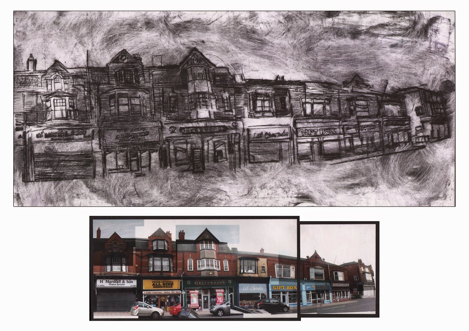 Cheri-Jo Havercroft Portfolio: Buildings Mixed Media