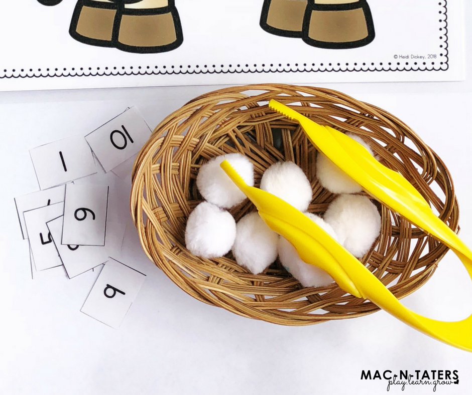 Sheep Wool Counting Freebie | Lets Play.Learn.Grow