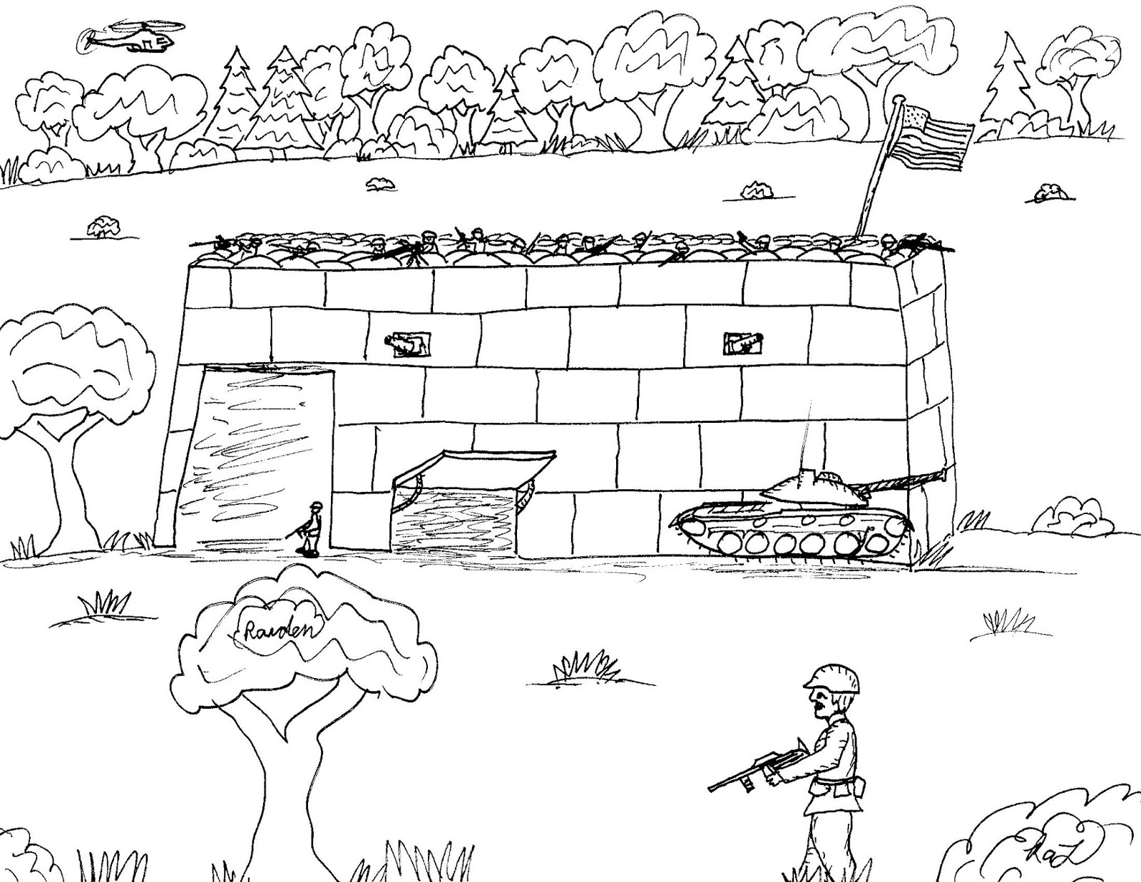 Robin's Great Coloring Pages: Memorial Day 2018