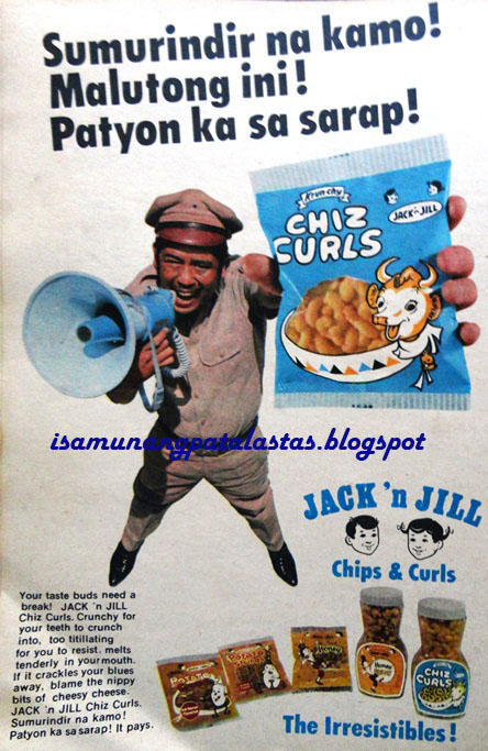 ISA MUNANG PATALASTAS: 168. Jack 'n Jill CHIZ CURLS, Print Ads, 1969-1975