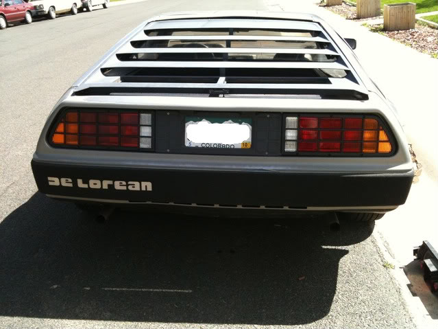 DeLorean VIN 6080: Tail light lens