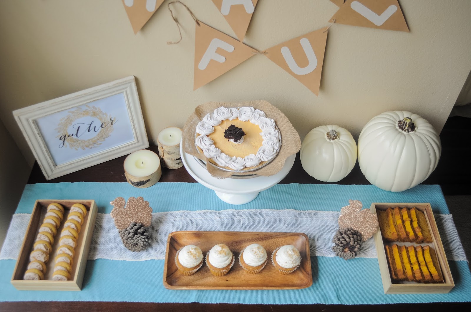 Create A Simple and Pretty Thanksgiving Dessert Table with an Ice-Cream ...