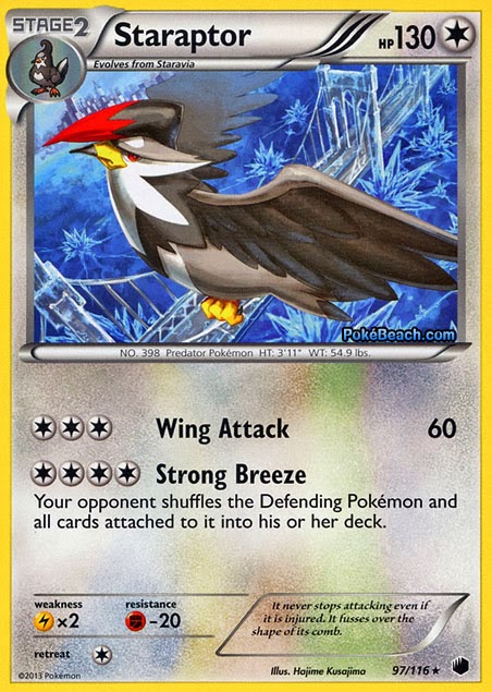 Staraptor -- Plasma Freeze Pokemon Card Review | PrimetimePokemon's Blog